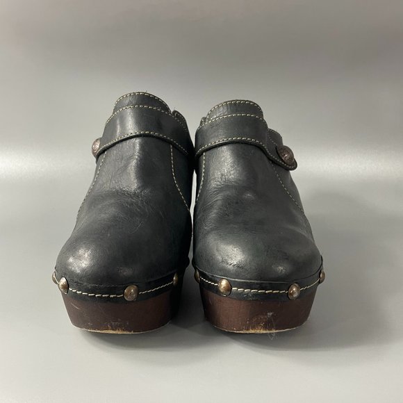 Sbicca | Shoes | Sbicca Vintage Collection Wood Platform Clogs Studs ...